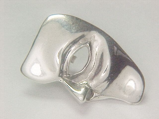 Phantom Half Mask 925 Silver Earrings - Gold Crown Jewelry