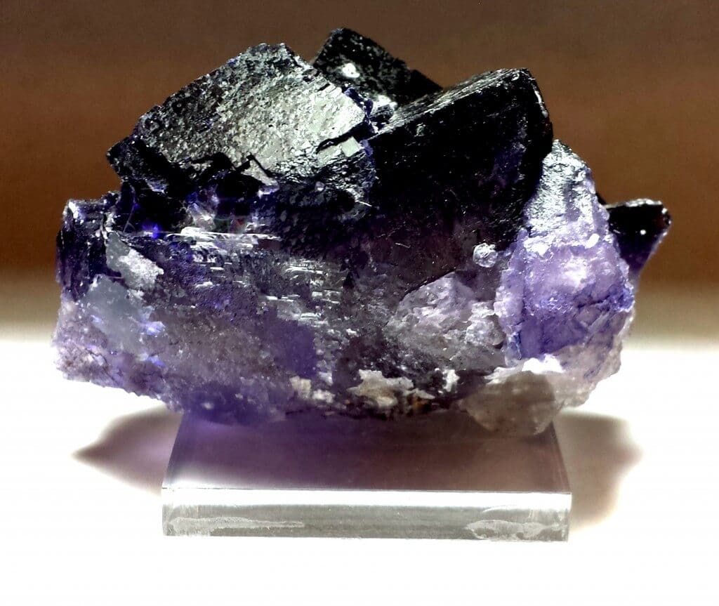 Fluorite Purple Bi-Color Rough Specimen 22.5"x1.33" 485crts - Gold ...