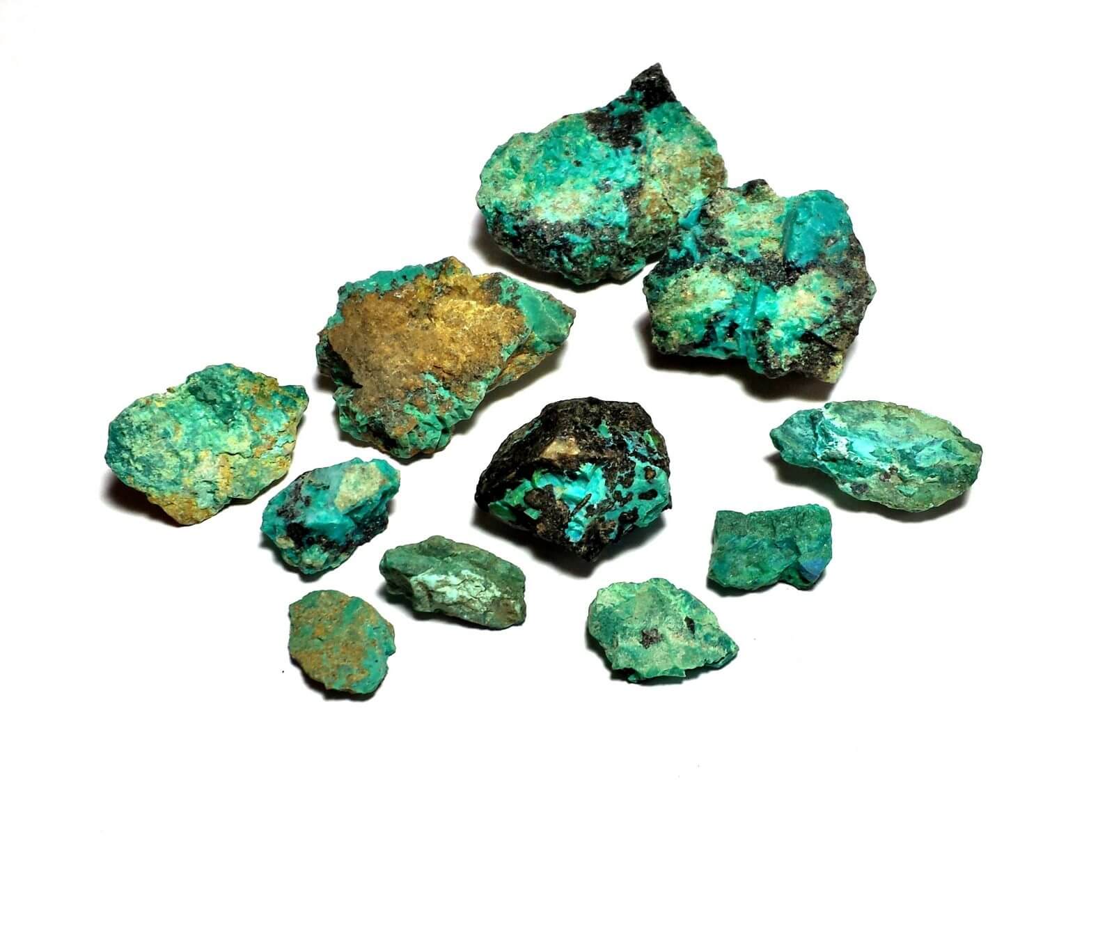 Chrysocolla Rough Specimen (322CTW) - Gold Crown Jewelry