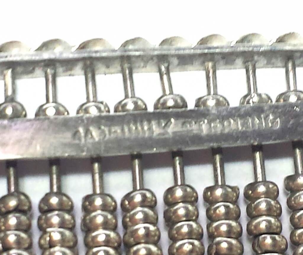 Moveable Abacus 925 Sterling Pin - Gold Crown Jewelry