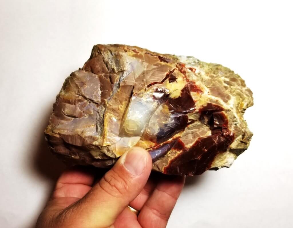 Oregon Opal Butte Specimen 5.5" x 3.5" In. 1.34 LBS - Gold Crown Jewelry