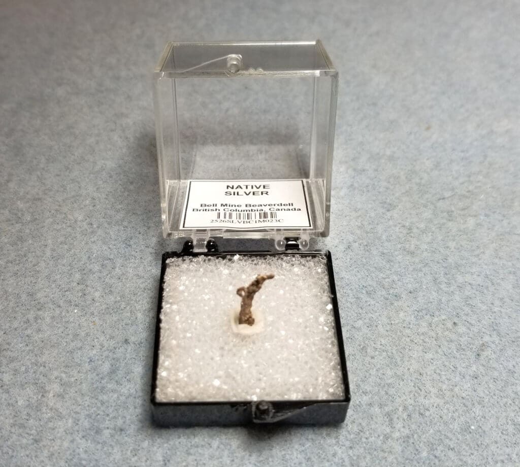 (F2) Silver Native Canada Specimen Thumbnail 16x3mm 0.23Grams - Gold ...