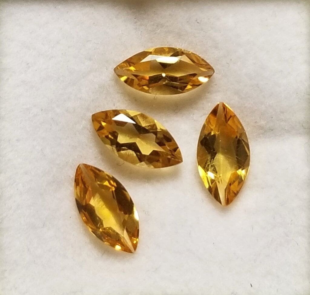 Citrine Marquise 10x5mm (4 Pcs) - Gold Crown Jewelry