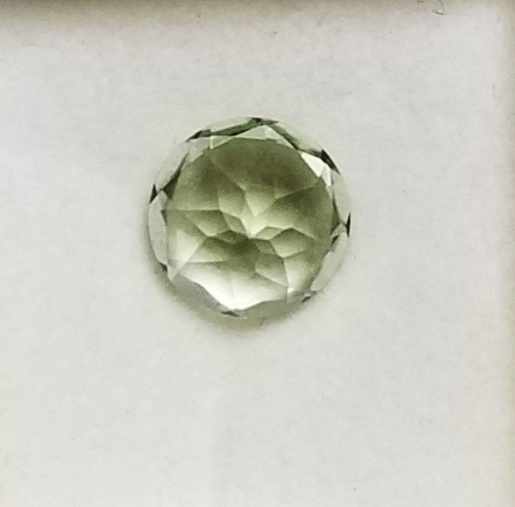 Prasiolite (Green Amethyst) Round 11mm 4.85crts - Gold Crown Jewelry